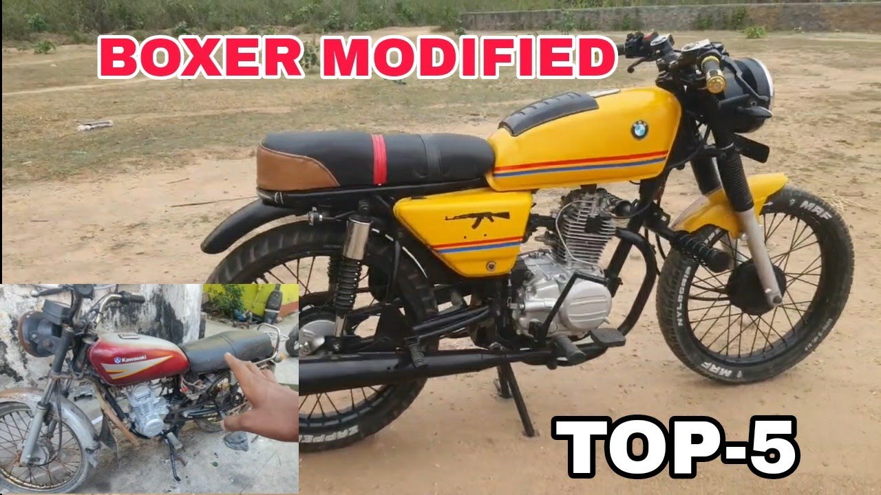 Bajaj Boxer Modified || Top -5 || old bike Modified - YouTube