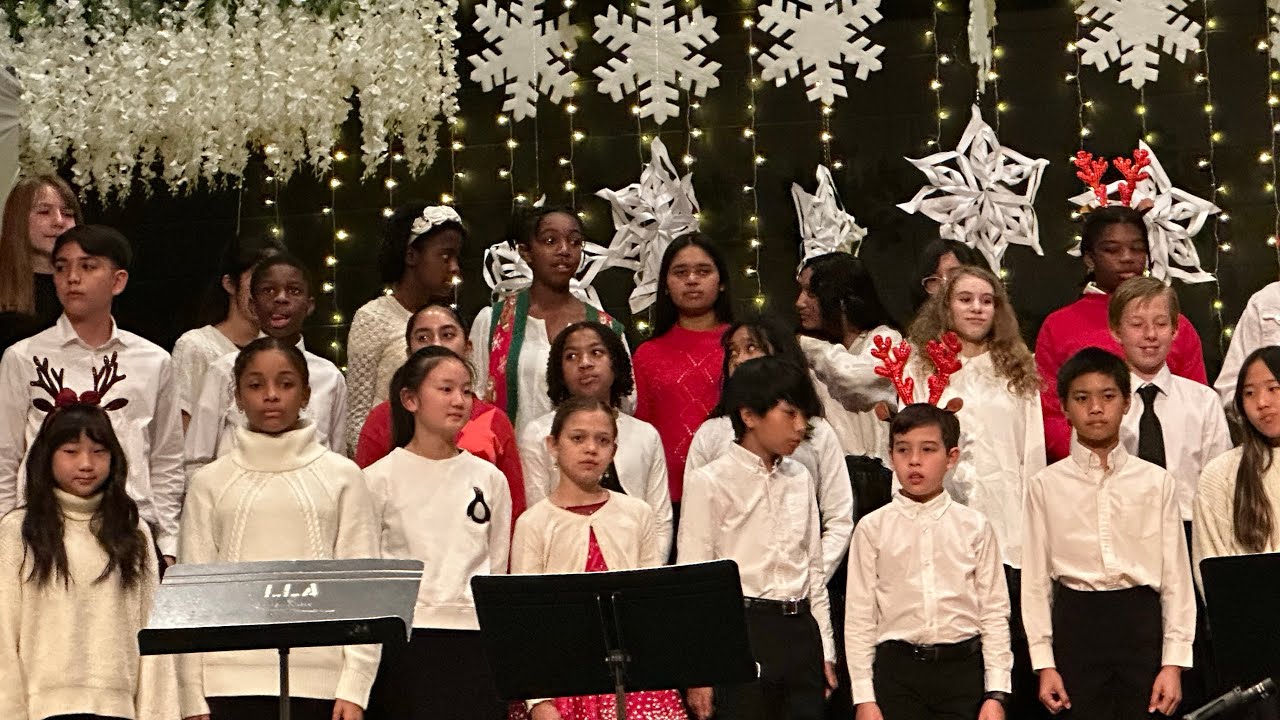 6 Grade choir and 5th grade choir Christmas concert - YouTube