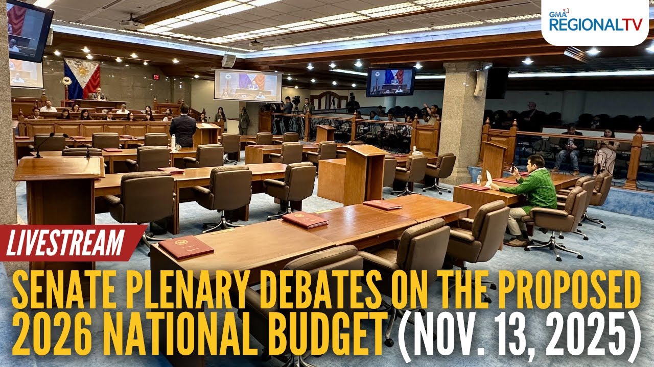 LIVE - Senate plenary debates on the proposed 2026(Nov. 13, 2025 ...
