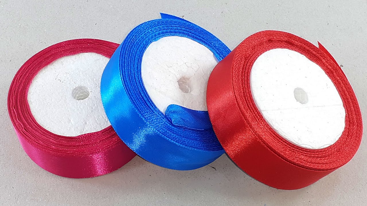 Best crafting with color Ribbon | Best out of waste | DIY arts and ...
