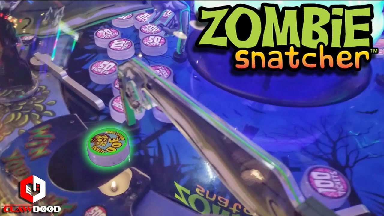 GOT THE JACKPOT! | Winning The Rare Letter E at Zombie Snatcher Arcade ...