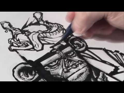 Nate Van Dyke in his Studio