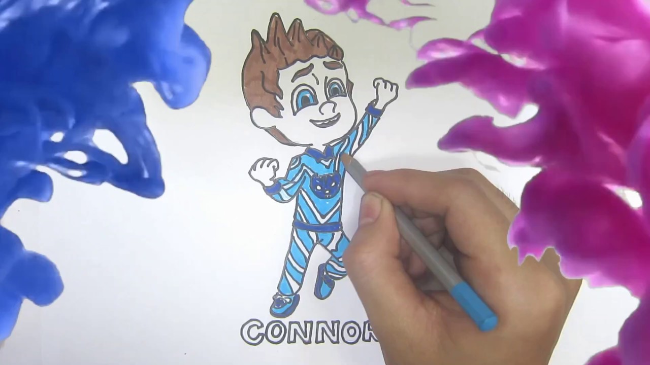 How to Draw Connor of the PJ Masks with Coloring (fast) | Coloring Book ...