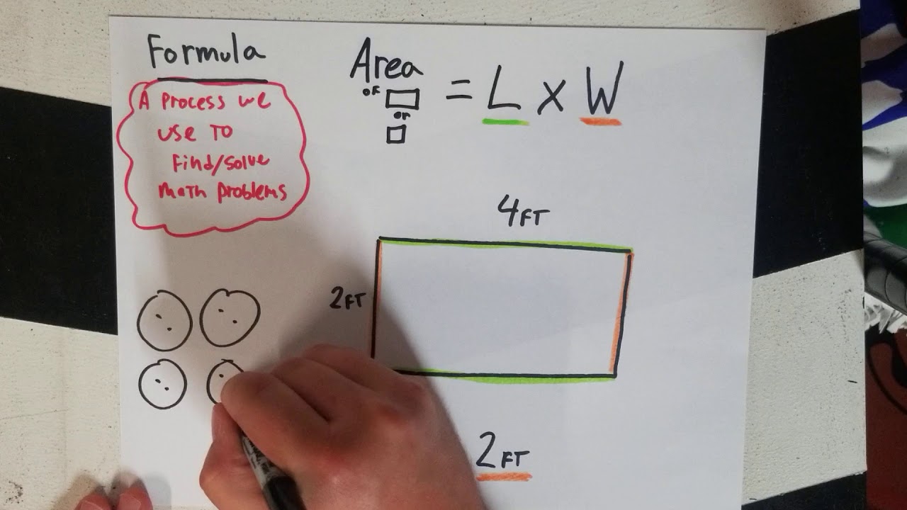 Area: using the formula - YouTube