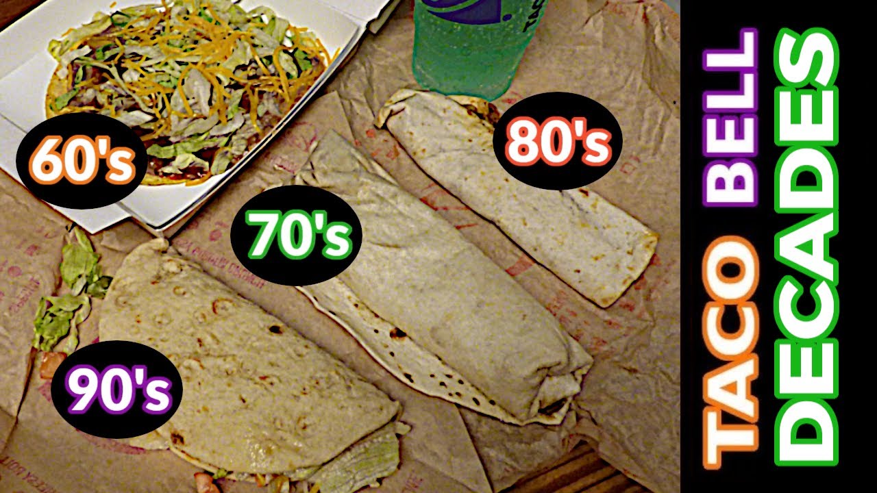 Taco Bell's DECADES Menu Review - Everything OLD is NEW Again! - YouTube
