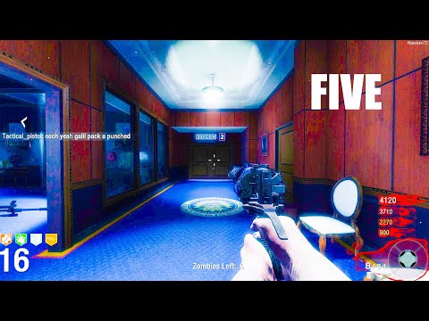 COD Black Ops Zombies: FIVE Gameplay No Commentary