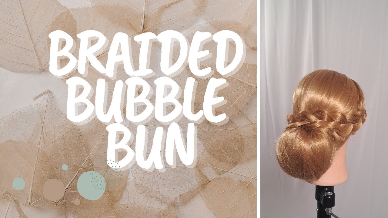 Braided Bubble Bun - Easy Bun Tutorial - YouTube