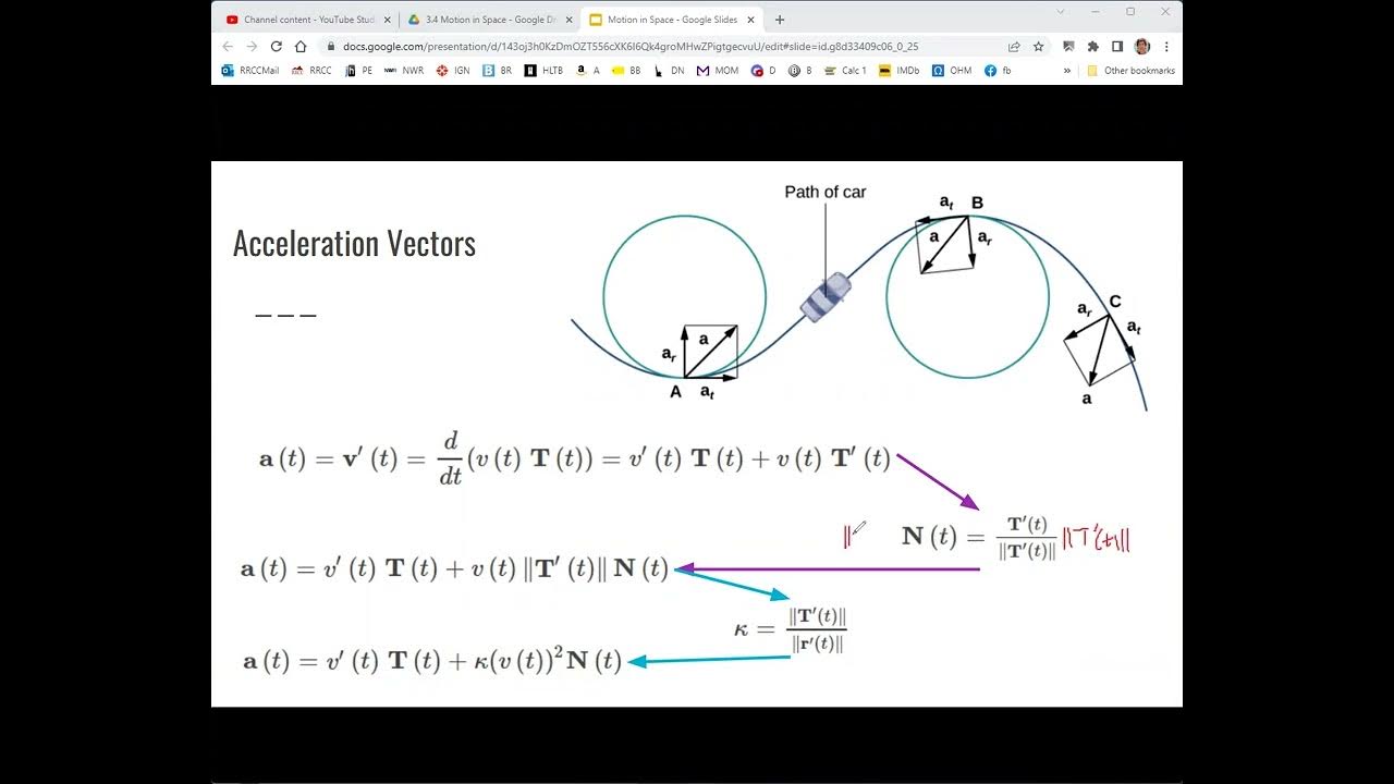 OpenStax Calculus 3 - 3.4 Motion in Space - YouTube