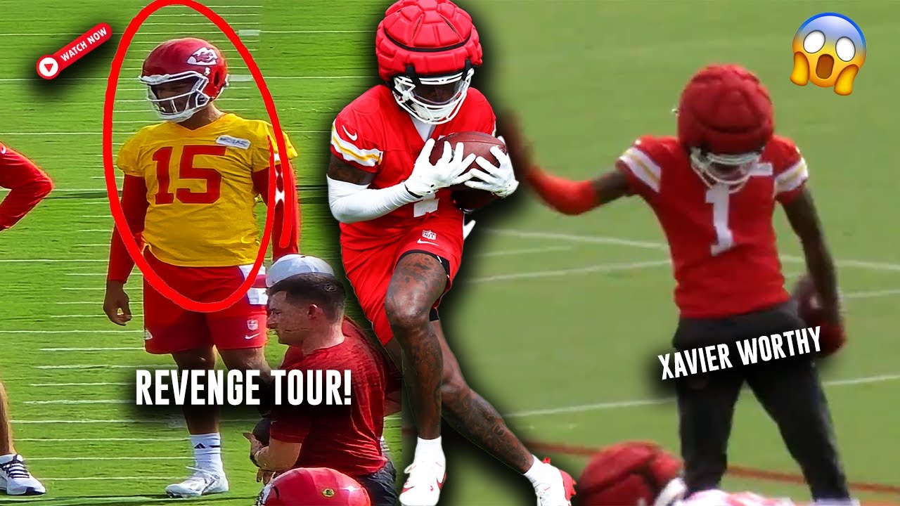 Kansas City Chiefs DAY 1 TRAINING CAMP Highlights 🔥 Xavier Worthy ...