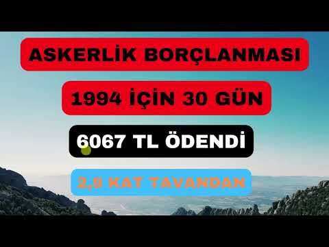 30 Gün Tavan Askerlik Borçlanması Maaş Artışı Ne Oldu?..  #eyt #maaş #prim  #borçlanma #emeklilik