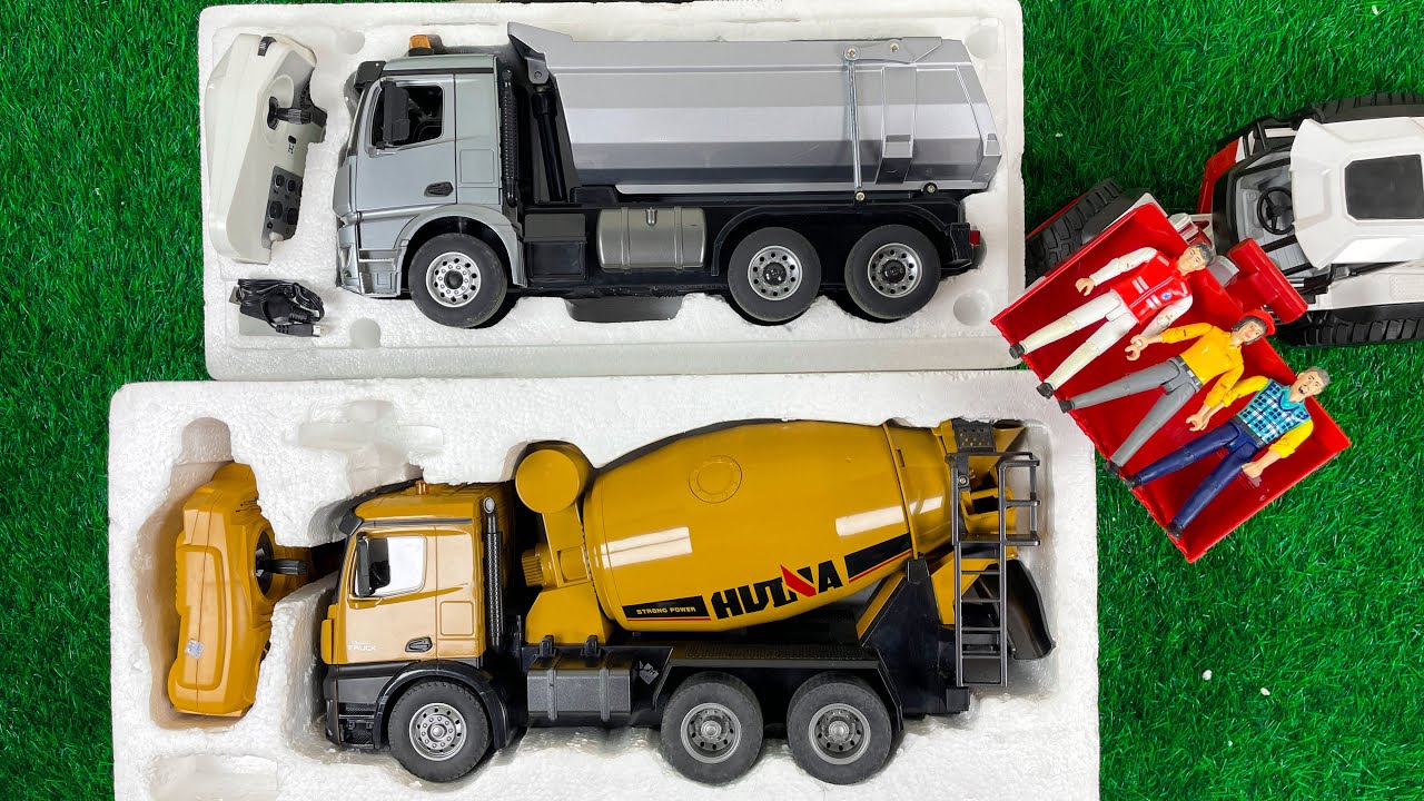 Unboxing Mobil RC Dumtruck Besar Full Metal, Truck Molen Mixser Besar ...