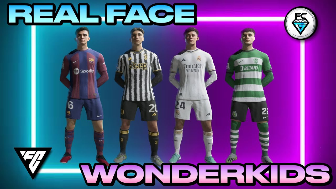 FC 24: REAL FACE WONDER KIDS - YouTube