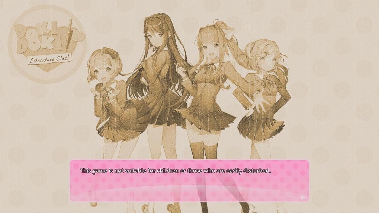 Doki Doki Literature Club Plus - Content Warning - YouTube