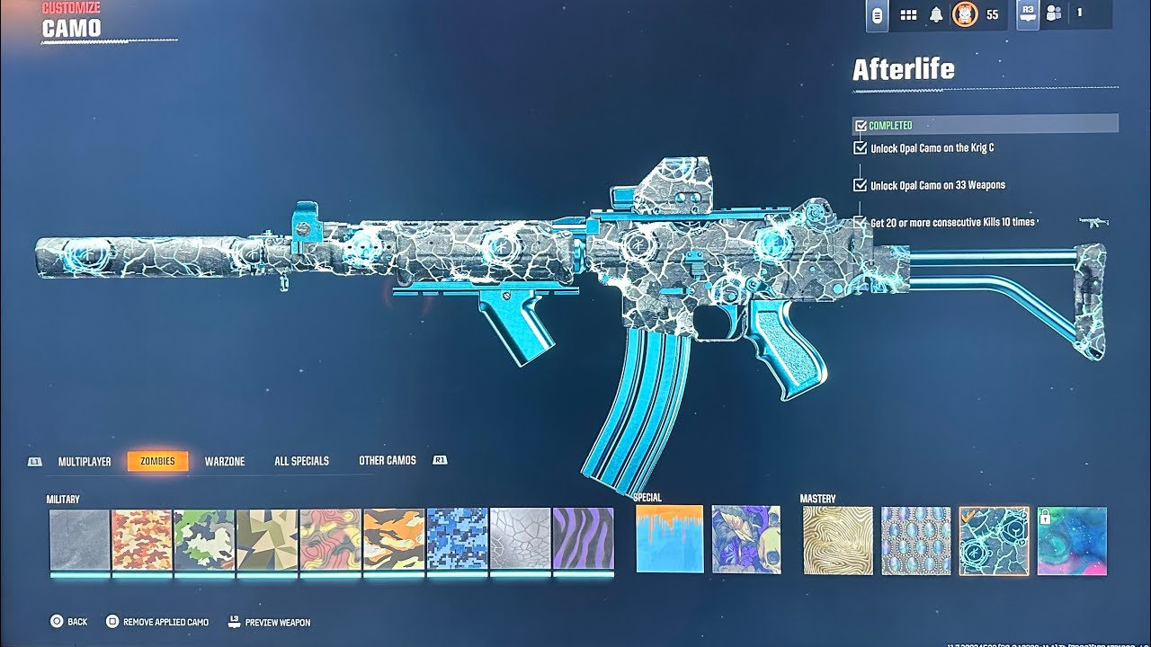 BO6 Zombies: How to get Krig C Afterlife camo in one game - YouTube