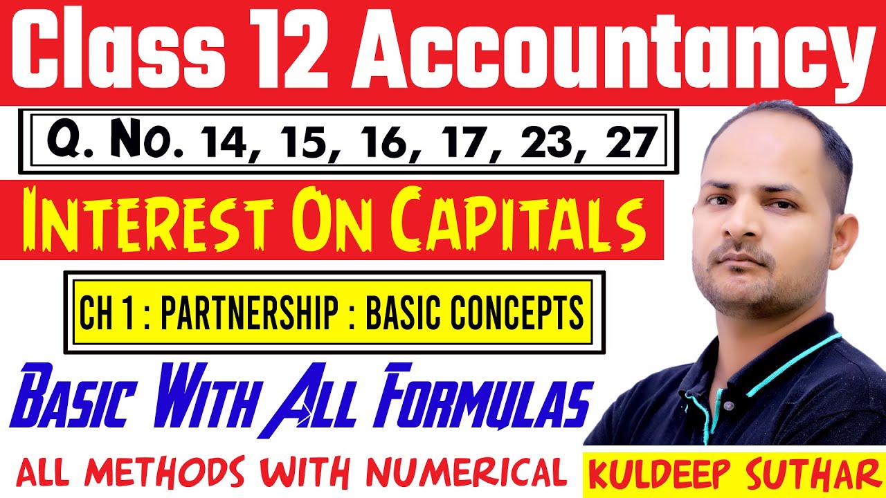 Interest On Capital | All Types With Examples | Class 12 Accountancy ...
