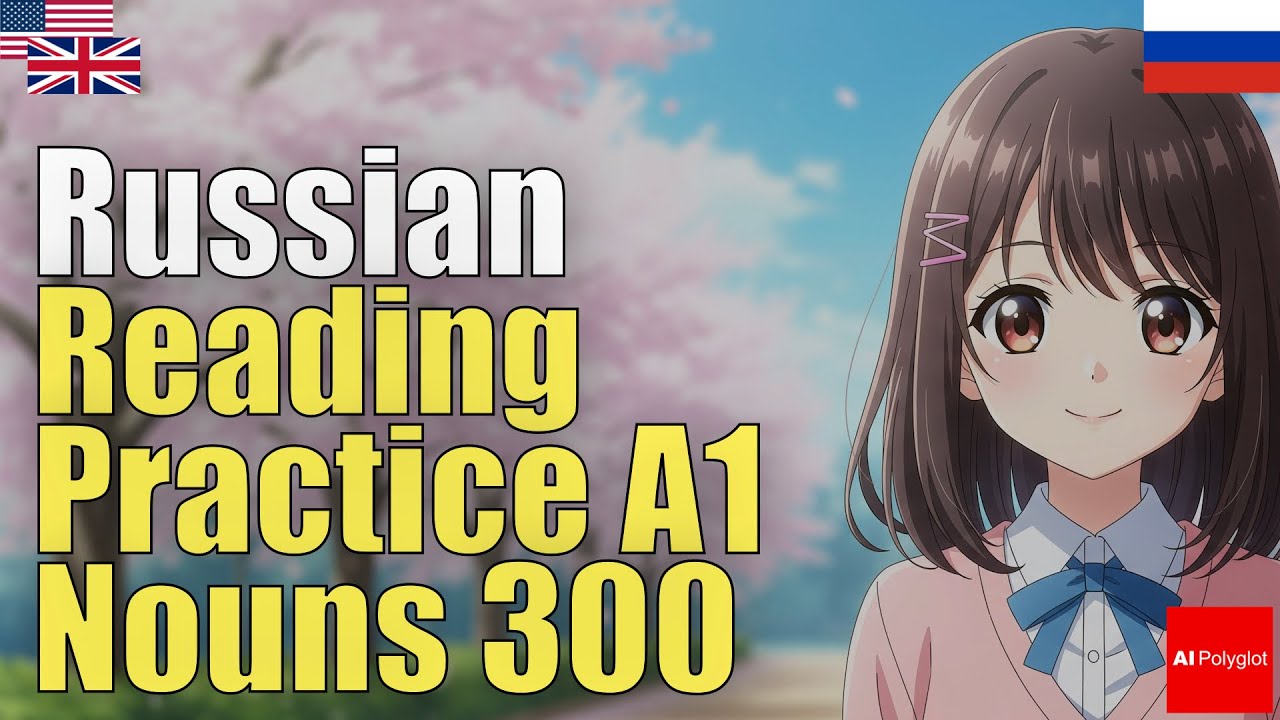 Russian Reading Practice A1 Nouns 300 | Natural Listening | Must-Know ...