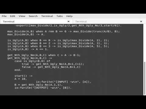 Programming {{ erlang pattern matching }} ugly number - YouTube