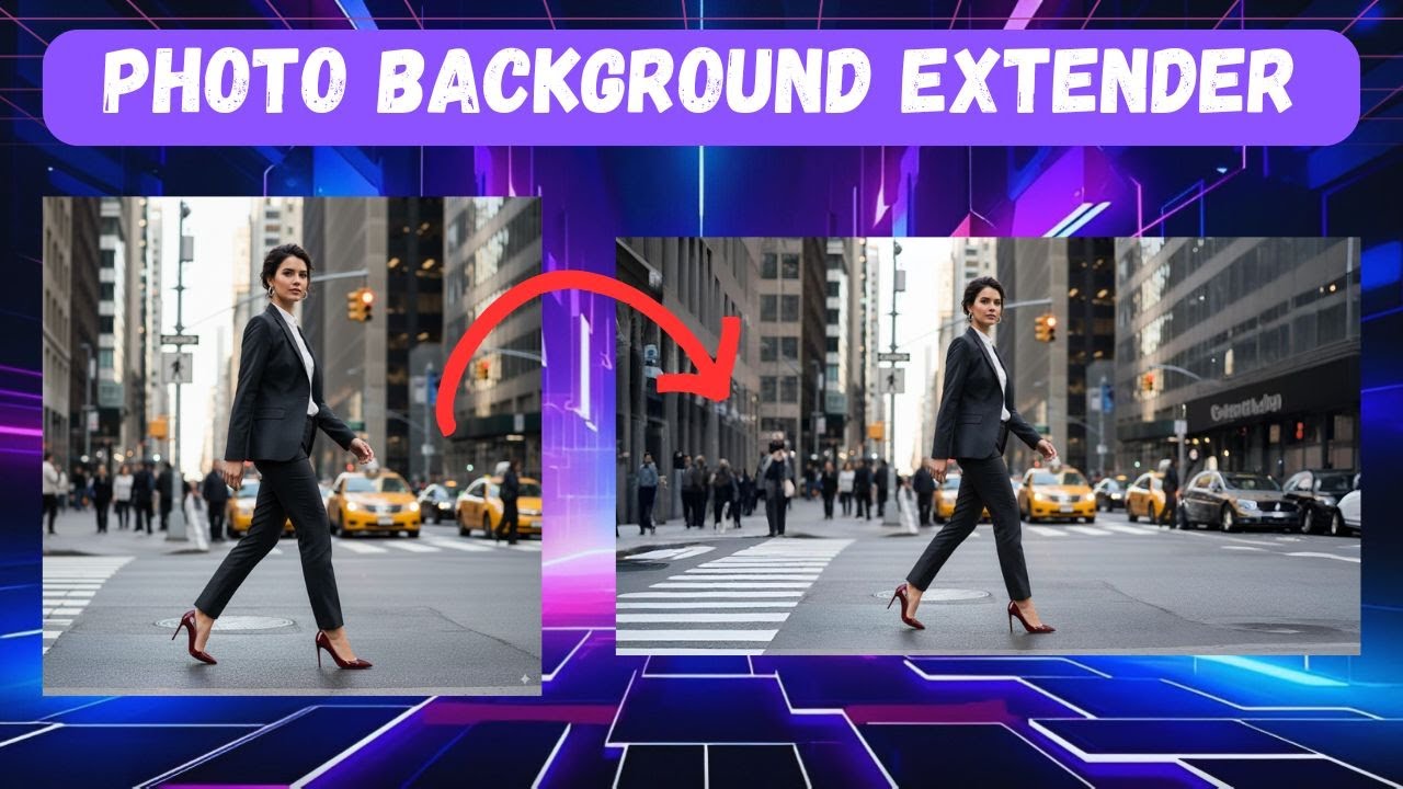 How To Extend Image Free | Photo Background Extender Free - YouTube