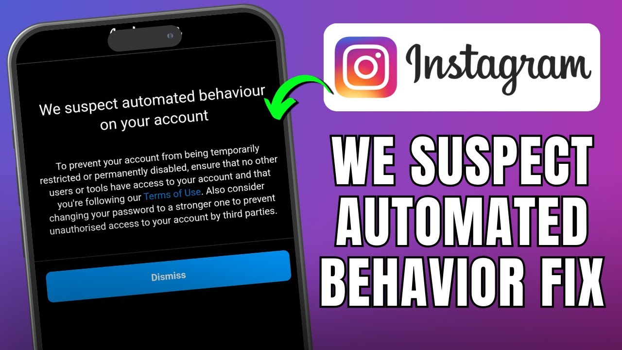 How to Fix We Suspect Automated Behavior on Your Account in Instagram ...