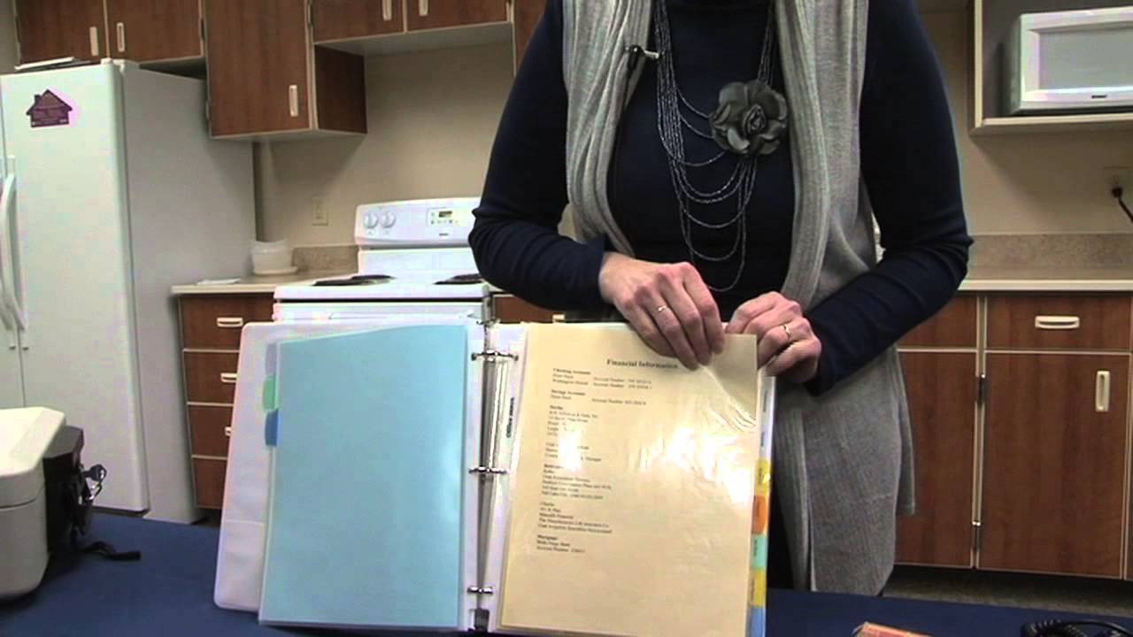 How to Prepare a Financial Records Binder - YouTube