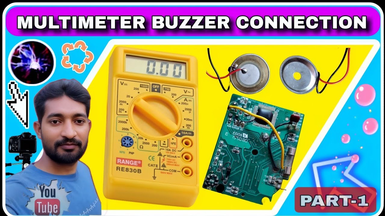MULTIMETER BUZZER CONNECTION || multimeter me buzer ke connection kaise ...