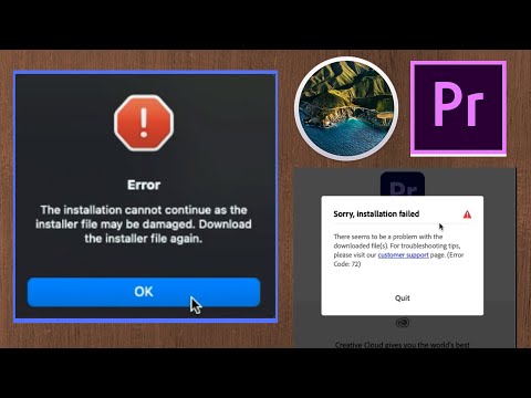 The Installation cannot continue as the installer file may be damaged. How to Solve? ADOBE MAC OS