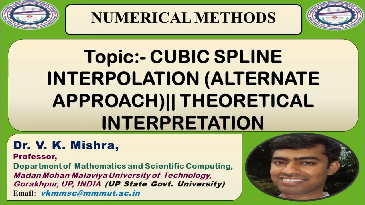 CUBIC SPLINE INTERPOLATION (ALTERNATE APPROACH)|| THEORETICAL ...