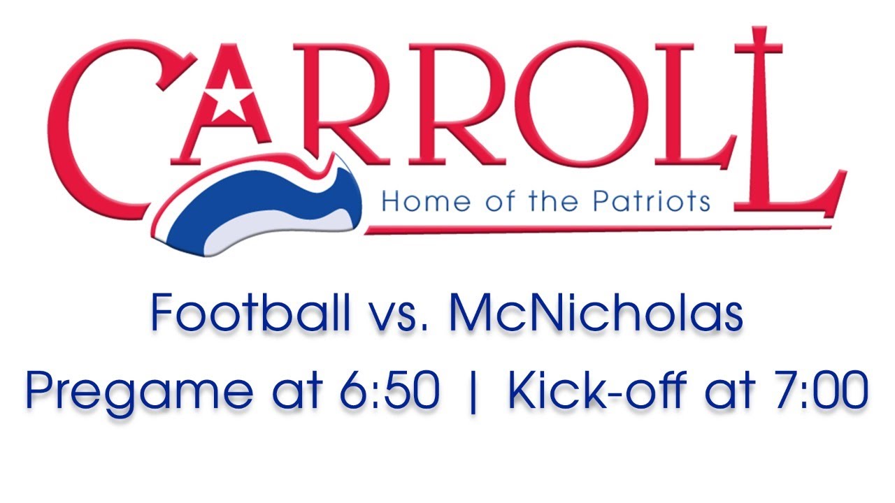 Football vs. McNicholas: September 11, 2020 - YouTube