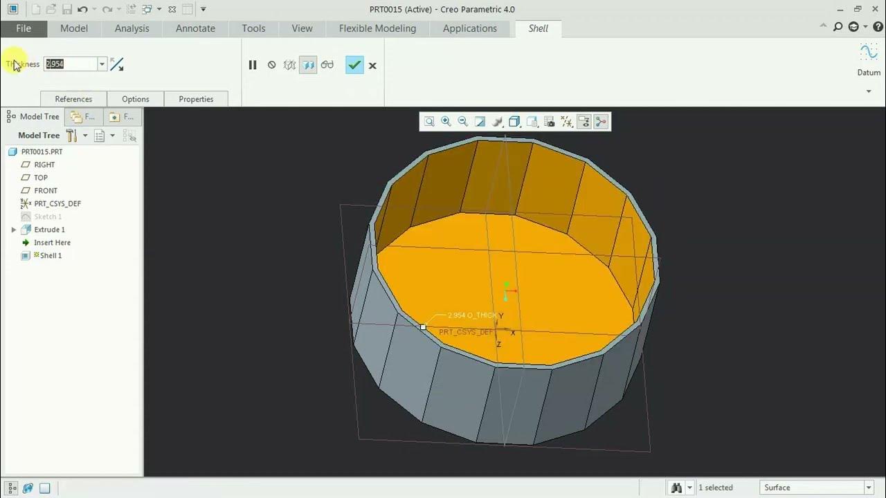 Polygon creation using CREO - YouTube