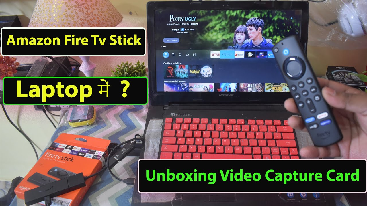 How To Connect Amazon Fire Tv Stick to Laptop | Unboxing Video Capture ...