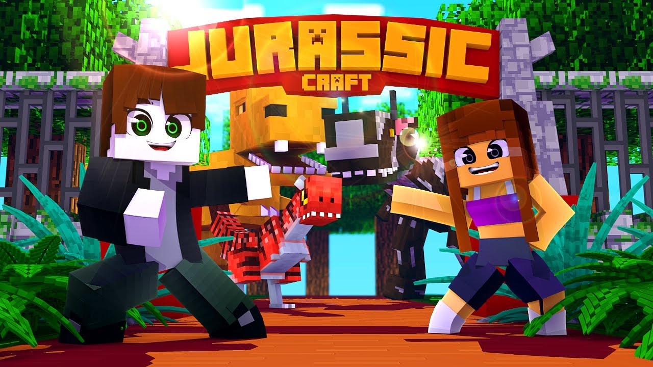 SARAH E O PAPAI NO JURASSIC PARK MUNDO DOS DINOSSAUROS - Minecraft ...