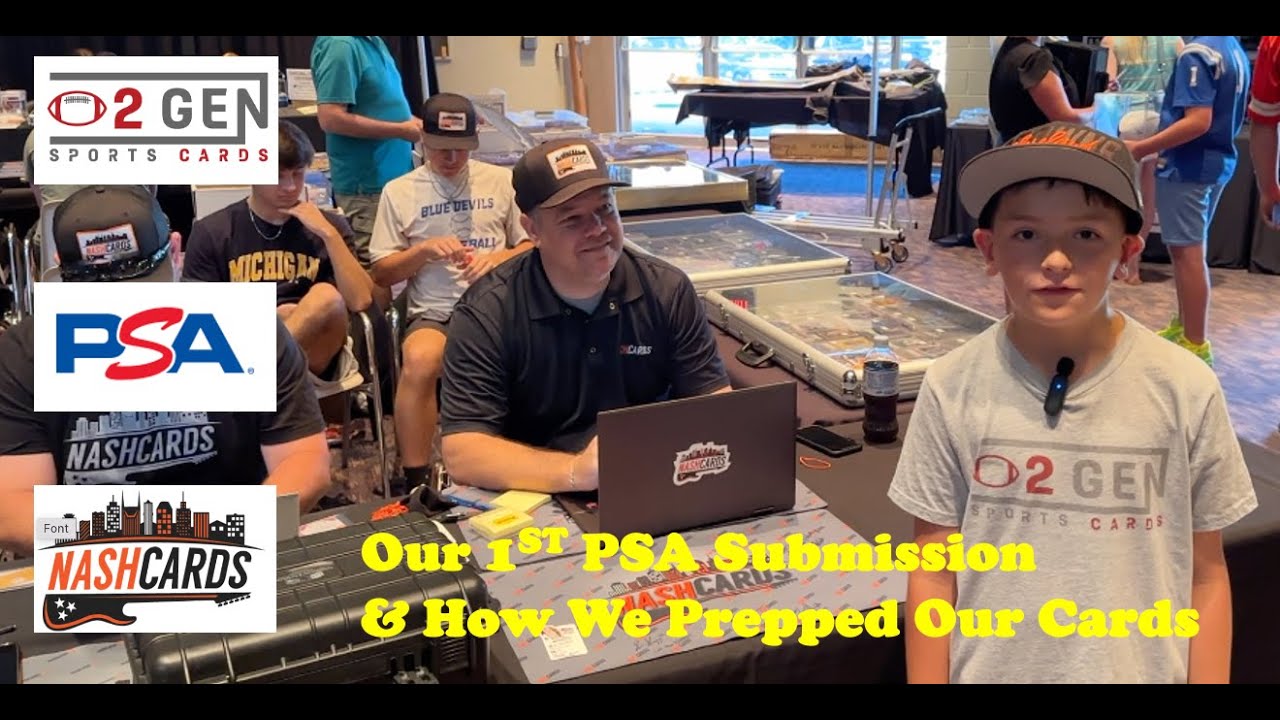 Our 1st PSA Submission & How We Prepped Our Cards - YouTube