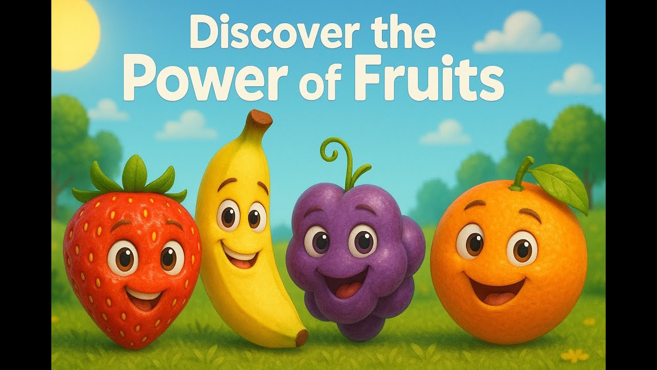 "Discover the Power of Fruits! 🍌🍓🥝 🍇 | Fun & Healthy Storytime for Kids ...