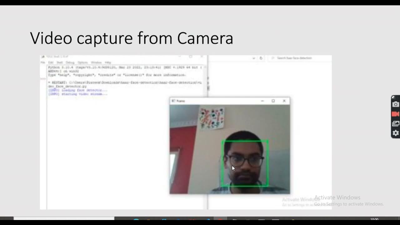 Face Detection Using Opencv Haarcascade Step By Step Procedure With 7 Segment Display And Python