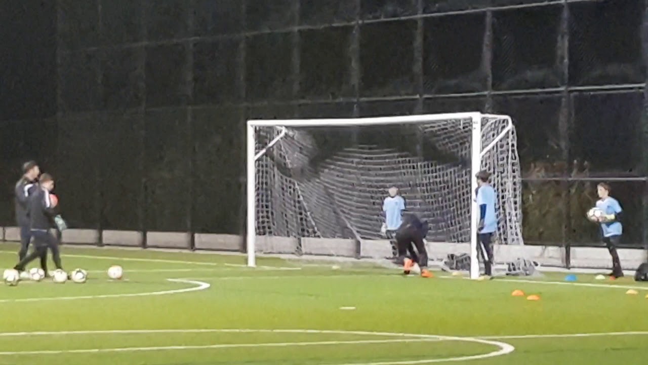 Goalkeeper Training Top Bin Saves - YouTube