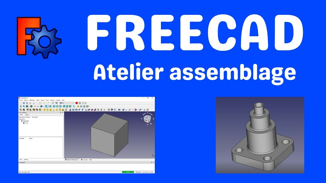 Freecad atelier assemblage - YouTube