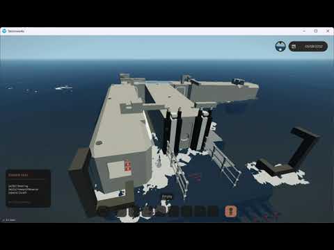 My Transformable Floating Base in Stormworks(Startup, Transformation, Tour) - YouTube
