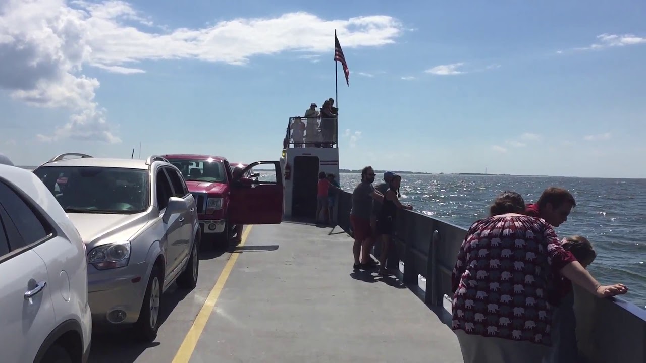 Mobile Bay Ferry Fort Morgan to Dauphin Island - YouTube