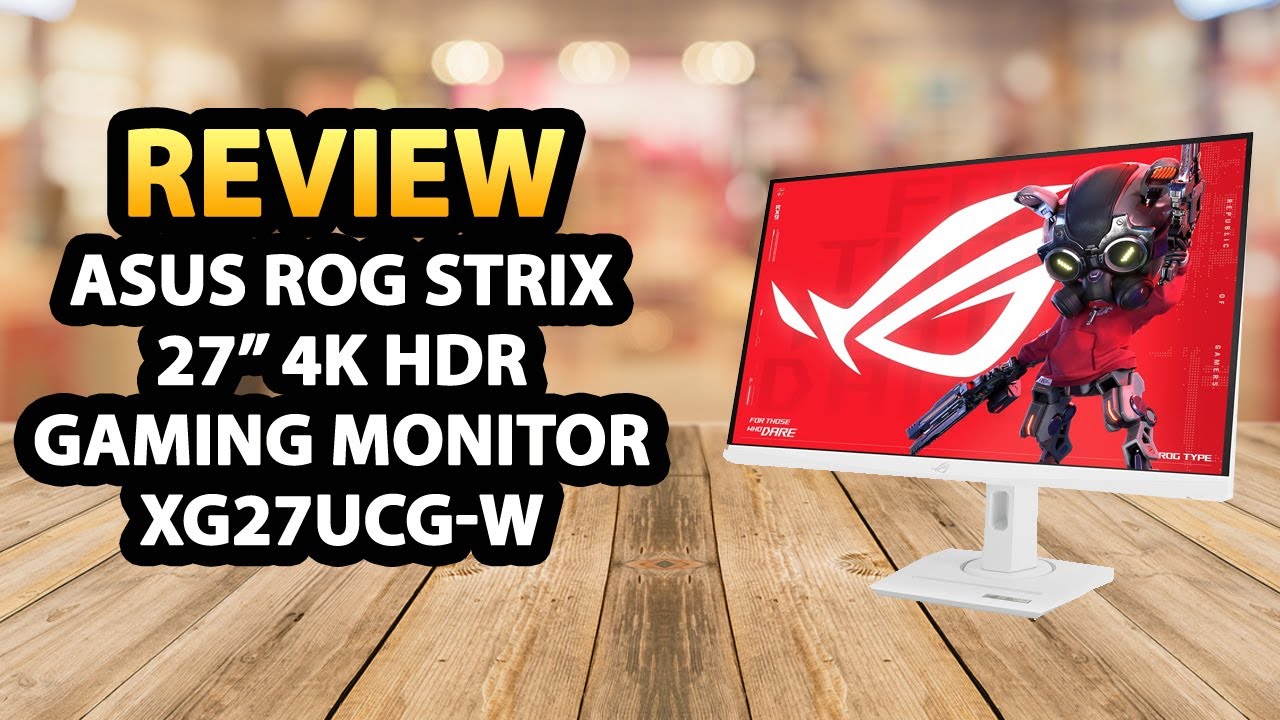 ASUS ROG Strix 27" 4K HDR Gaming Monitor (XG27UCG-W) Review - YouTube
