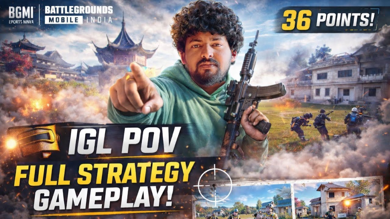 IGL POV 😈 36 Points Rondo Map | Full Strategy Gameplay | BGMI Esports ...