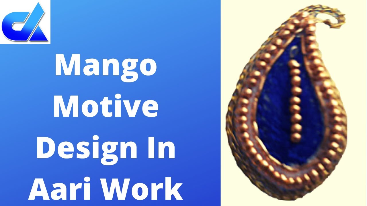 Mango Motive Design In Aari Work #DivyaAariWorks - YouTube