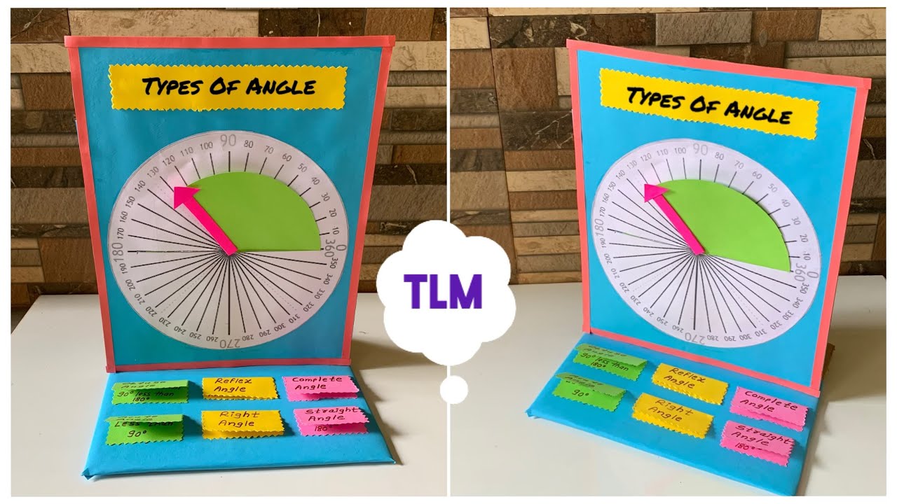 Maths Working Model/ Types Of Angle Maths Project/ Types Of Triangle ...