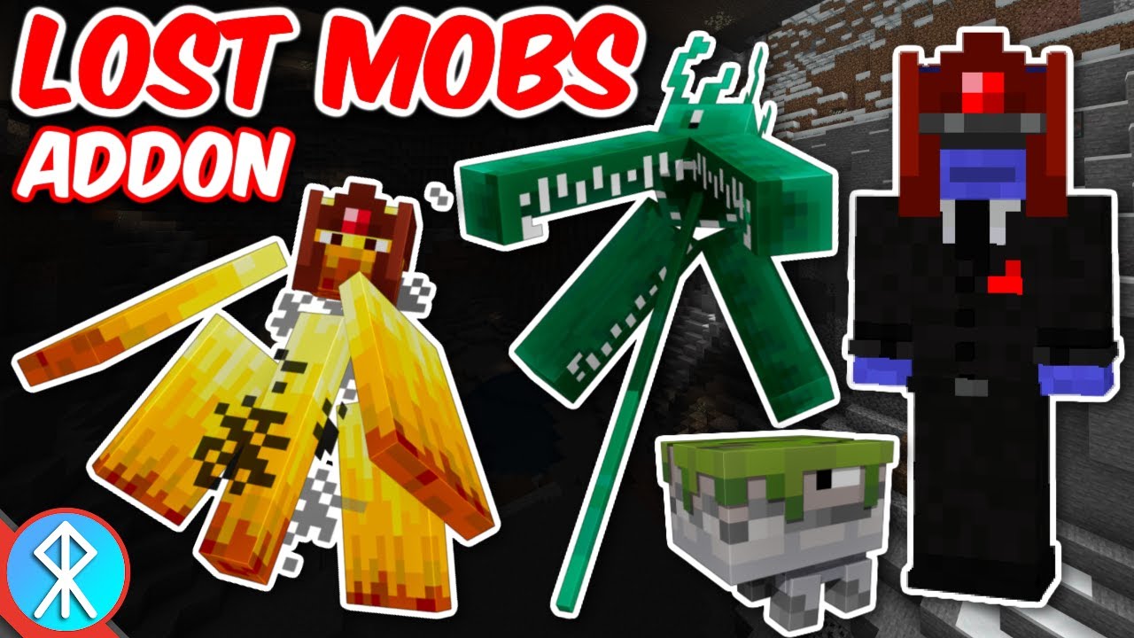LOSTMOBS Addon | Bedrock/MCPE/Xbox Minecraft - YouTube