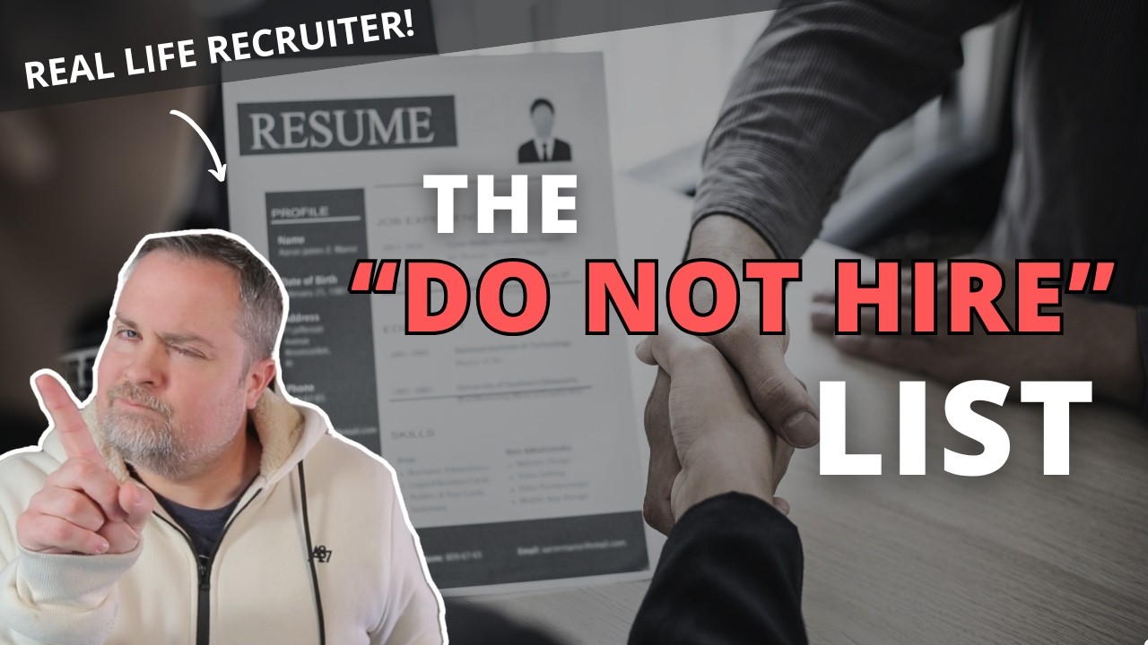 Can't Get A Job? You May Be On The "Do Not Hire" List! - YouTube