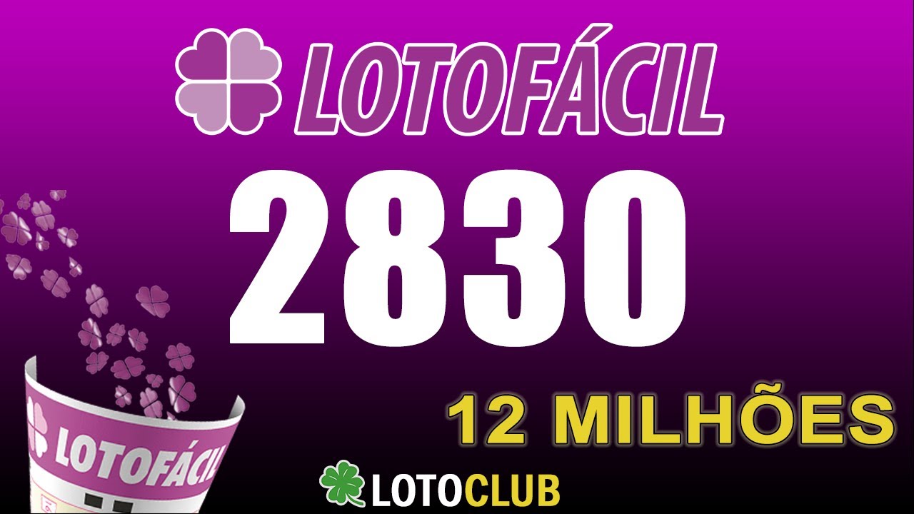 Lotofacil 2830 dicas e analises - ACUMULADA EM 12 MILHÕES! - YouTube