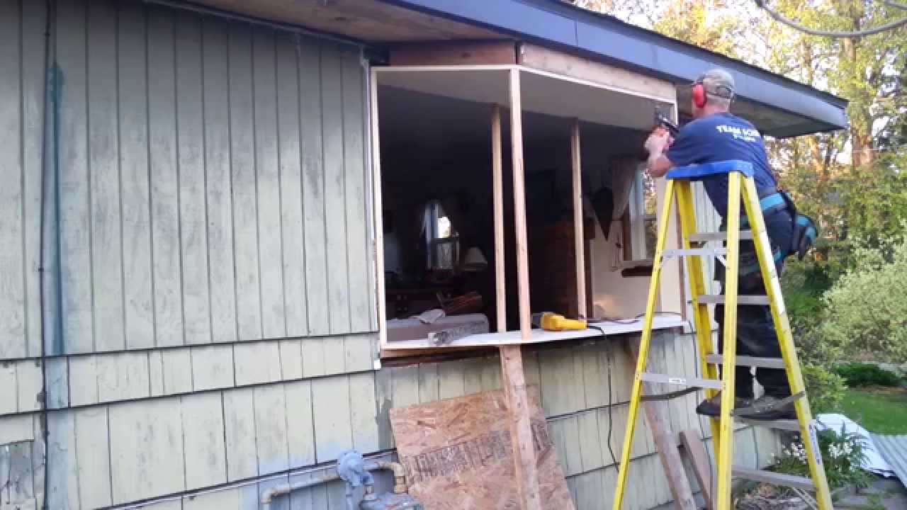 How to Install a Window – Build 8’ Bay Window for $500 – Part 28 - YouTube