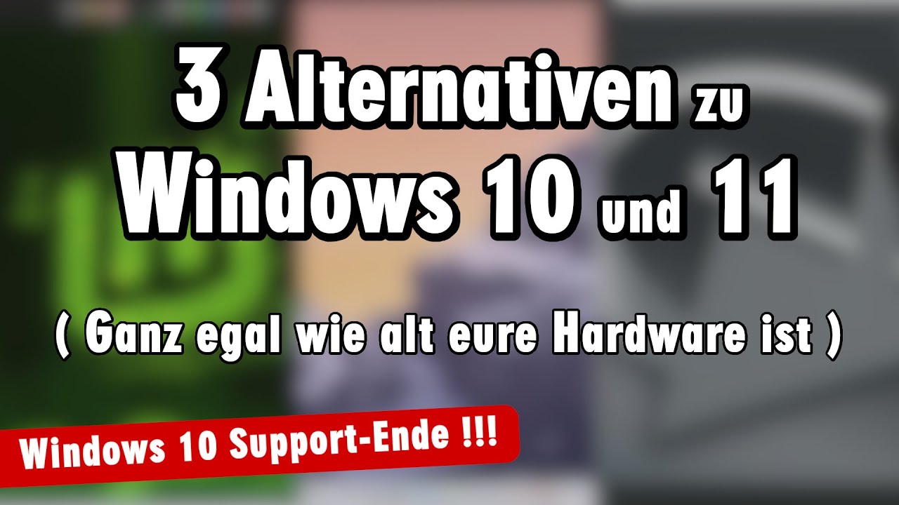 Windows 10 Alternativen - Support Ende - Linux Mint - Zorin OS - MX ...