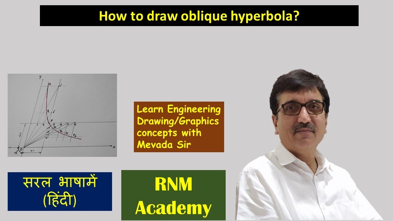 How to draw oblique hyperbola ? | Oblique hyperbola | Engineering ...