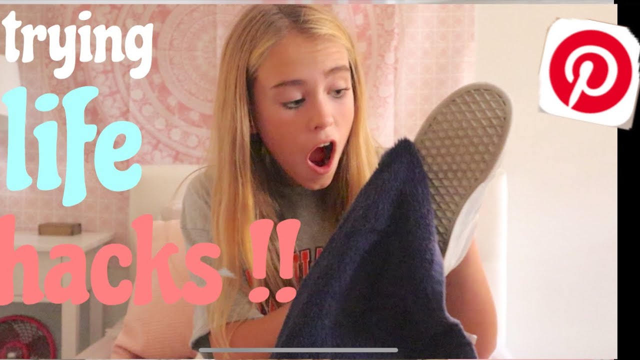 TRYING PINTEREST LIFE HACKS ! - YouTube