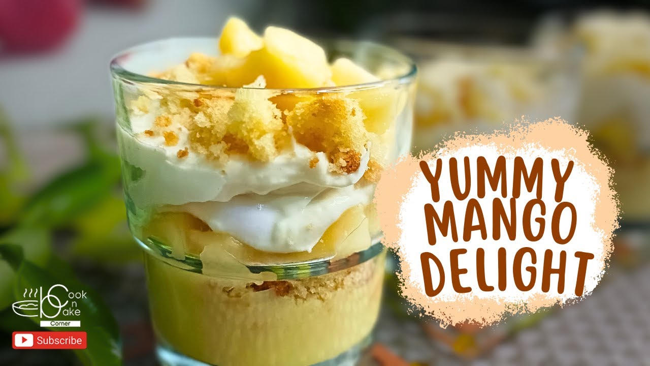 Divine Mango Delight: A Tropical Indulgence of Creamy Mango Mousse on a ...